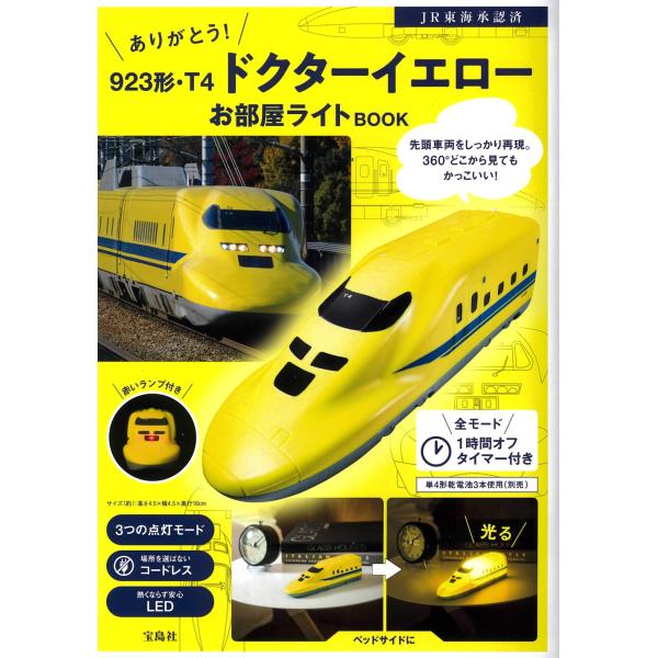 出版社名：宝島社著者名：東海旅客鉄道シリーズ名：［バラエティ］発行年月：2025年02月キーワード：アリガトウ キュウヒャクニジュウサンケイ ティーフォー ドクター イエロー オヘヤ ライト ブック、トウカイ リョカク テツドウ