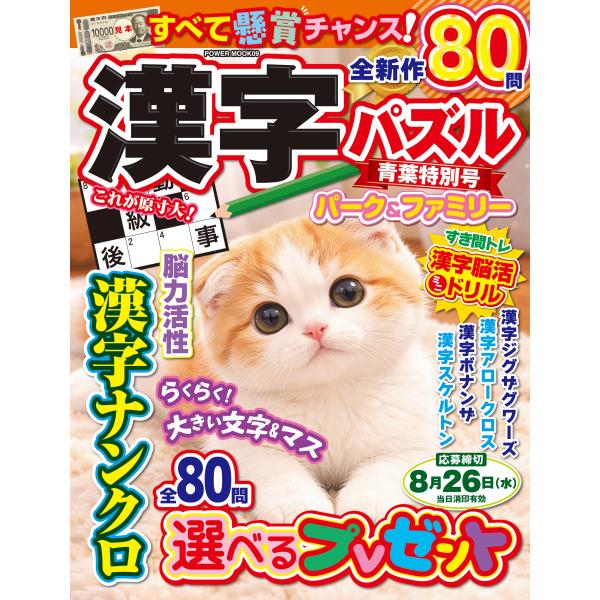出版社名：大洋図書シリーズ名：ＰＯＷＥＲ　ＭＯＯＫ　エンジョイ脳活パズルパーク発行年月：2026年05月キーワード：カンジ パズル パーク アンド ファミリー アオバ トクベツゴウ