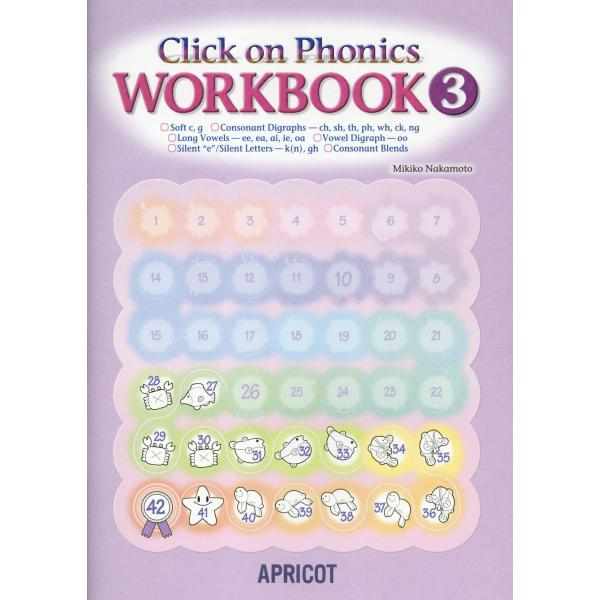 出版社名：アプリコット出版著者名：中本幹子発行年月：2023年01月キーワード：クリック オン フォニックス ワークブック*CLICK ON PHONICS WORKBOOK、ナカモト,ミキコ