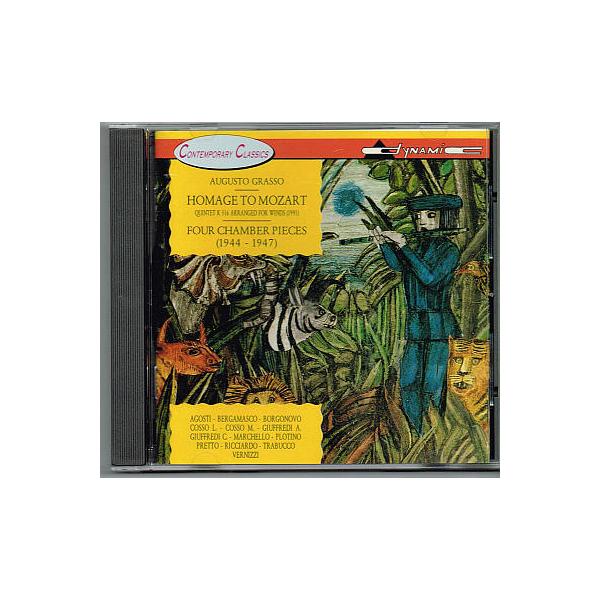 1992年発売録音日不明盤質A輸入盤イタリア盤　A・グラッソ編曲による モーツァルト：弦楽五重奏曲K・516ジャンパオロ・プレット(フルート)他　※　当店の商品は「未開封品」を含めて経年劣化のある中古品です。　「目立つ傷汚れなし」「新品」の...