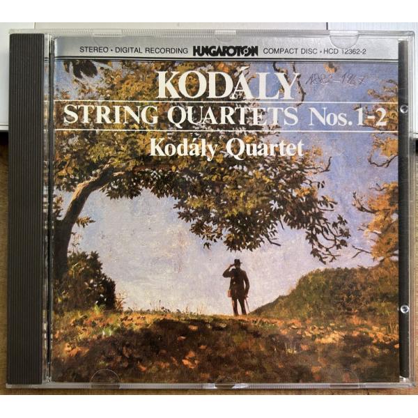 中古CD盤質AB西独盤　西ドイツ盤HCD 12362-2 KODALY STRING QUARTETS Nos.1-2コダーイ・クァルテット 弦楽四重奏曲第1.2番 　※　当店の商品は「未開封品」を含めて経年劣化のある中古品です。　「目立つ...