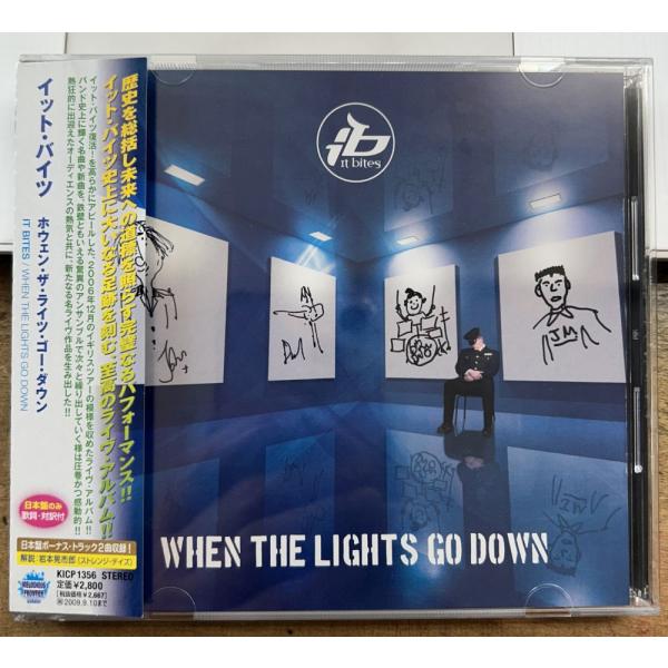 中古CD2006年12月のライヴ盤質A帯付きサンプル盤  KICP1356 イット・バイツIT BITES ホウェン・ザ・ライツ・ゴー・ダウンWHEN THE LIGHTS GO DOWN  ※　当店の商品は「未開封品」を含めて経年劣化のあ...