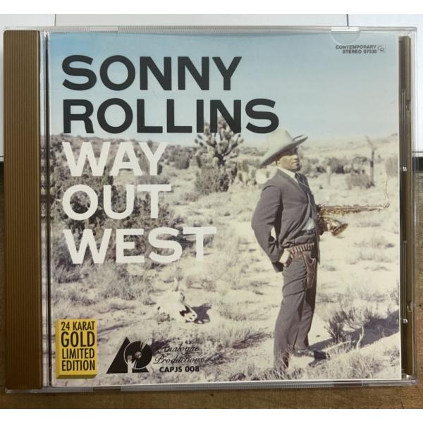中古CD1957年3月7日録音盤質AB24KARAT GOLD ゴールドCD輸入盤  CAPJS 008　　　SONNY ROLLINSソニー・ロリンズ WAY OUT WESTウェイ・アウト・ウェスト ※　当店の商品は「未開封品」を含めて...