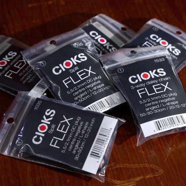 Split Flex 1035 - two 5,5/2,1mm center negative DC plugs, 30 &amp; 50cm / 12″ &amp; 20″ (black)※CIOKSパワーサプライ専用ケーブルSplit ...