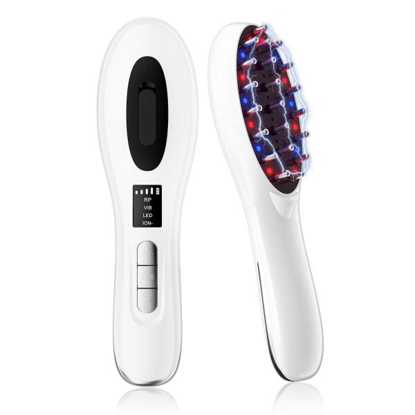 【6 in 1多機能・自宅でサロン級の贅沢体験】頭皮と顔は、表情筋が一枚の皮で繋がっており、この電気ブラシは6つの機能を搭載し、頭皮から表情筋までトータルでサポート。【3電気の力で輝く肌へ】16本の通電ピンからEMS、RF、EPが交互に出力...