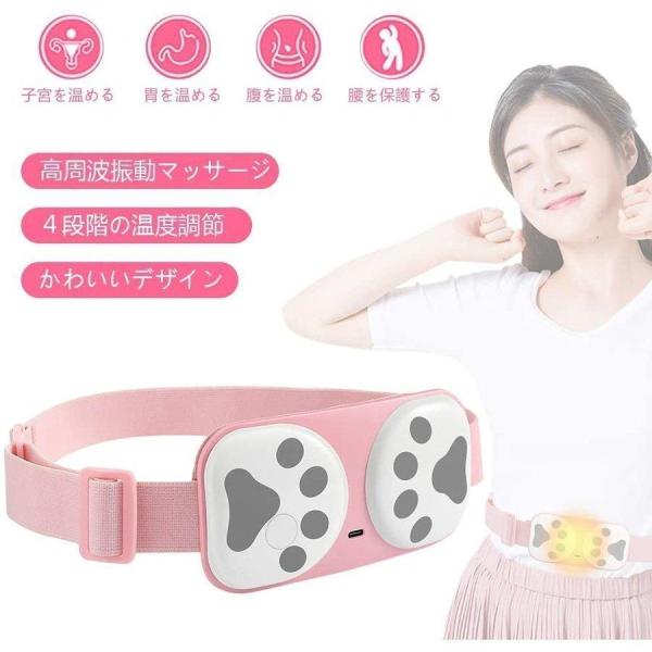 ◆【温熱療法・高周波マッサージ】◆【消化促進・栄養の吸収してくれる】◆【USB充電式・プレゼント包装】◆【携帯便利・かわいい猫爪デザイン】◆【間工学デザイン・一年間品質保証】製品内容製品名：腹部マッサージ器材質：ABSサイズ：15ｘ8ｘ1c...