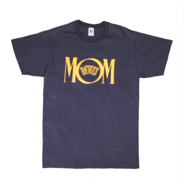 WVU MOM ウエストヴァージニア州立大学 Tシャツ　古着　ラッセル USA製 【メール便可】メンズ 半袖 Tシャツ