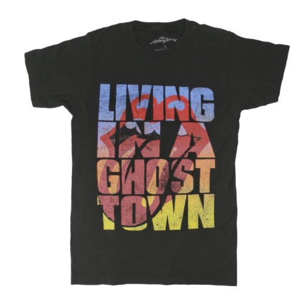 ローリングストーンズ Tシャツ LIVING IN A GHOST TOWN ROLLING STONES 古着 【メール便可】メンズ半袖Tシャツ バンドTシャツ
