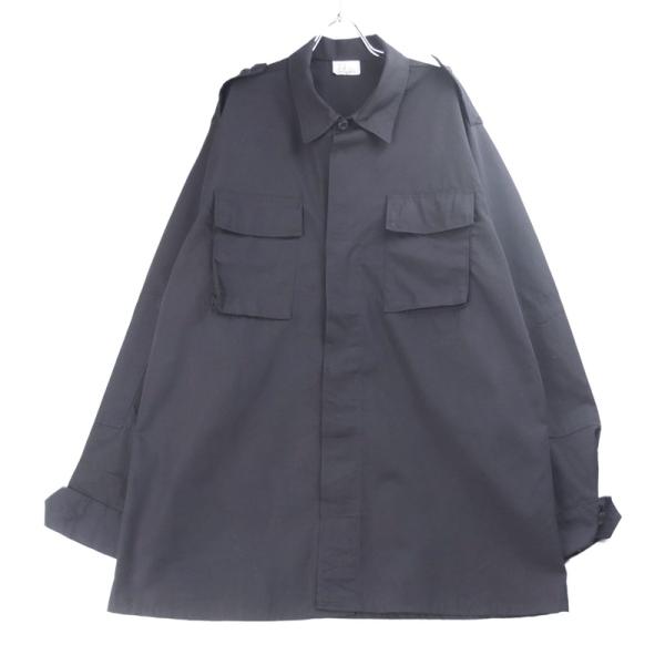 CAMO DISTRIBUTORS USA製　BDU タクティカルシャツ ブラック　　LL  ほぼデッドストック 古着メンズミリタリーシャツジャケット
