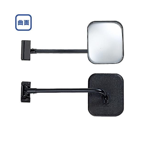 商品のご紹介バン、ＲＶ車のリア用のアンダーミラーです。安全確認用のカーアクセサリーです。ミラーサイズ　角150×175mm曲面R　300mm重　量　約720g鏡材質　ガラスボディ色　黒ボディ材質　樹脂備　考　取付金具付（ステー長さ350mm...