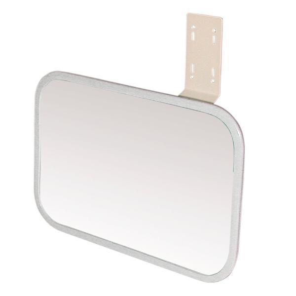 【置き配非対応】距離感のつかみやすい平面ミラー。 映り方が実物大に見えます。角型 300mm×200mm 壁面取付、スタンド式取付タイプ。角度自在のピボット式。安心・安全な日本製！ミラー本体はもちろん、部品の1つ1つに至るまですべて安全・安...