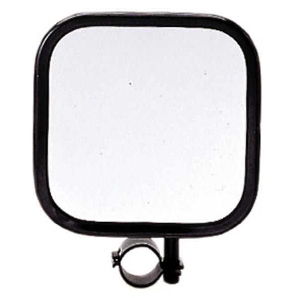 爆買【置き配非対応】ミラーサイズ：角型140×140鏡：平面ボディ色：黒重量：約400g鏡材質：ガラスボディ材質：ビニ鋼板　取付金具付。●穴あけ不要で取付が簡単です。●ステーの径の大きさは25φまでOKです。（パッキンで調節可）●既存のミラ...