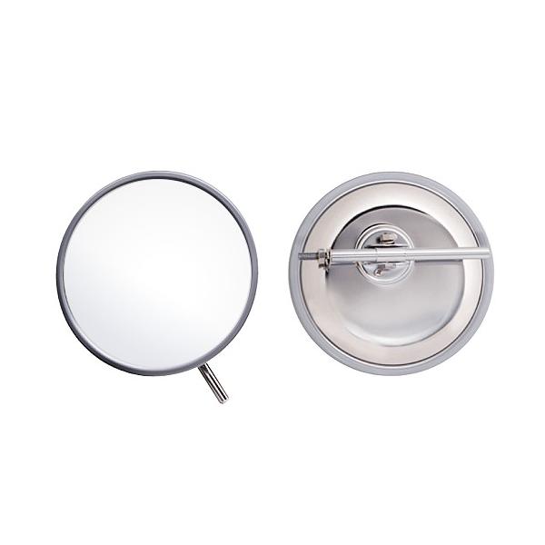 【置き配非対応】■ミラーサイズ：丸型 210φ ■鏡材質：ガラス■ボディ材質：ステンレス/丸棒■鏡形状：平面■枠色：グレー（樹脂）■重量：約680g■取付金具付（25φまでOK）※1枚入り