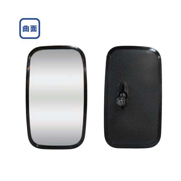 トラクター、建設機械等のサイドミラーとしてピボットタイプ（8mm）ですので他の車両の汎用にサイズ 角型　210×120裏板材質 P.P鏡面曲率R　600 R鏡材質 ガラス備　考 取付け穴に通すタイプ（ピボット8mm）※1枚入り