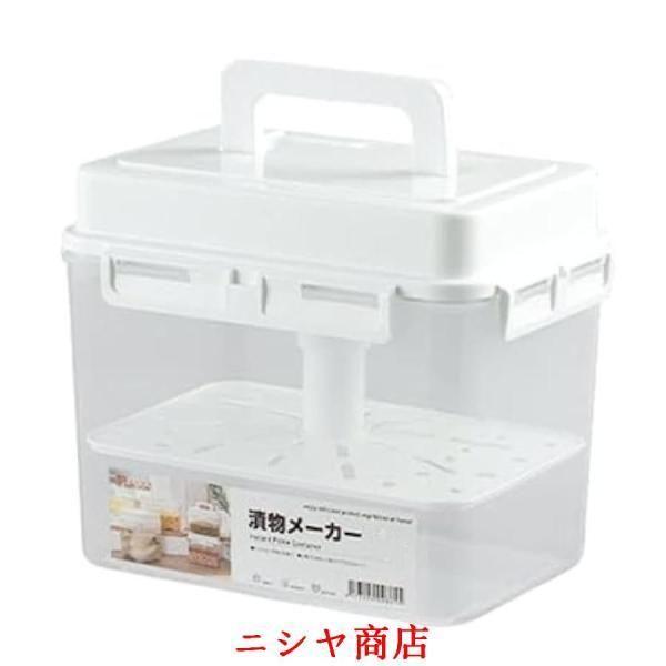 【エラスティックプレス】プレス式のピクルス密閉ジャー、伸縮性のあるプレッシャープレートが具材をしっかり浸み込ませ、ムラなく味が染み込みます。【携帯?移動が簡単】キムチジャーはハンドル付きのデザインで、頑丈なハンドルは持ち運びが簡単で、移動や...
