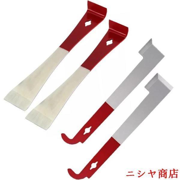 丈夫なステンレススチール製で、頑丈で安定しています。多機能 - ハイブスクレーパー、フレームクリーナー、ネイルプラー、クイーンビー除外クリーナー、こじ開けバー、取り外し可能なハンマーなど。巣箱の分別、枠のぞき見、ワックスやプロポリスをハチの...