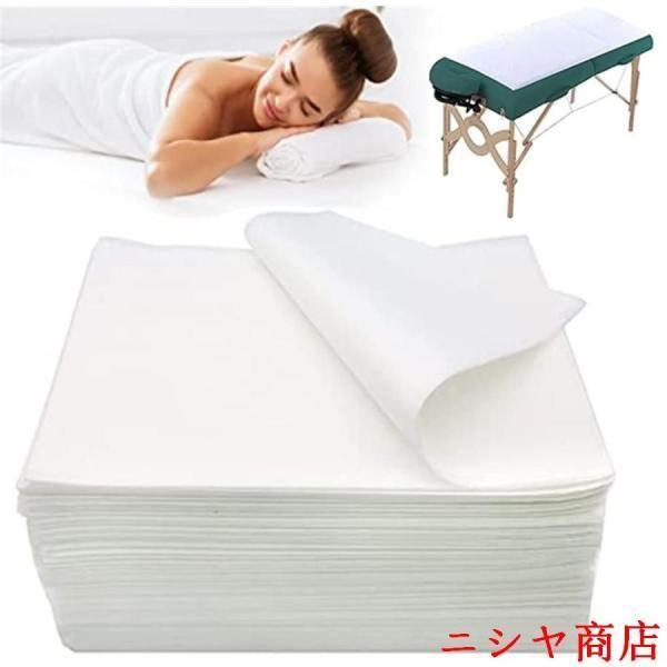 ??【商品仕様&amp;amp;amp;素材】数量：20/60/80/100枚 サイズ：80cm×180cm 素材：不織布(防水防油) カラー：ホワイト 防水シーツ表面は不織布、裏面はコーティング加工PE（防水素材）を施することで肌触りが良...