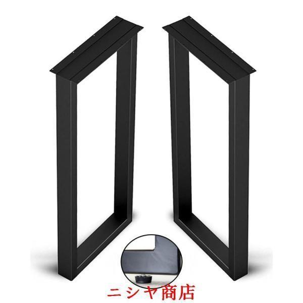 テーブルの脚は太い25x50mm角枠鉄脚でできており、表面は高温ベーキングワニス加工を採用し、シームレスに溶接され、丈夫でしっかりしており、揺れません。2本のテーブル脚は約400kgの荷重に耐えます。お好きな木材で簡単DIY: お好みの天板...