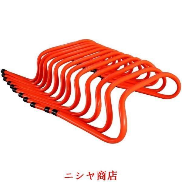 非常に軽量で耐久性の高いPVC素材を採用しており、防風雨対応もしっかりと効くので、耐久性に優れ、普通のトレーニングミニハードルより長くお使いいただけます。サイズ：15cm高さ*44cm幅。ハードルは軽量で誰でも取り付けられるほど操作しやすい...