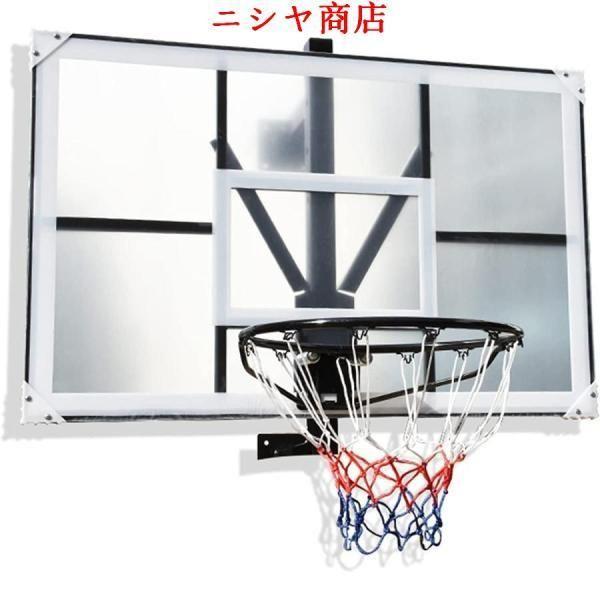 飛散防止と耐久性のあるポリカーボネート：高強度のポリカーボネート素材で作られたバスケットボールのバックボードは、バックボードを飛散させません。また、リムは無垢鉄製、ネットは耐候性ナイロン製で長寿命です。 ボールシュートスキルの練習：この壁に...