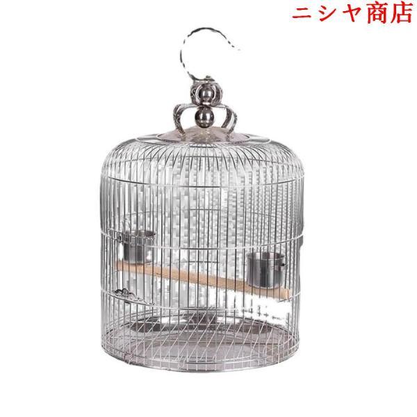 【簡単なインストール】：鉄の鳥のケージは取り付けが簡単で、設置に成功した場合には20分かかります。鳥に美しい家にした。【お手入れ簡単】：このオカメインコケージは防水性と防錆性があり、お手入れも簡単です。底のトレイをスライドさせてお手入れする...