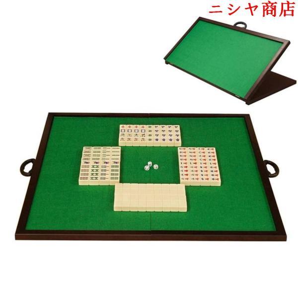 【折りたたみ式?携帯便利】麻雀卓は欲しいけれど部屋が狭くて収納に困りそうという人には、折りたたみ式がおすすめです。とてもコンパクトに！折り畳んで隙間収納、折り畳むと奥行わずか5cm、ちょっとした隙間に収納できるので、場所に困りません。【頑丈...