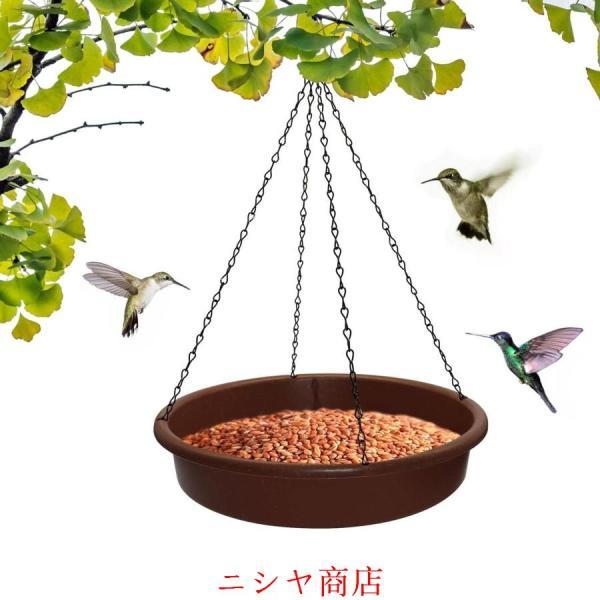 ?広いスペース：直径12インチのこのバードバスバードフィーダーには、複数の鳥が餌をやったり入浴したりするのに十分なスペースがあります。あなたはそれがひっくり返ることを心配する必要はありません。?優れた素材：このバードバスバードフィーダーはP...