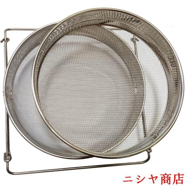 素材：304×耐久性があり、錆びず、お手入れも簡単で、繰り返し使用できます。折れたり変形したりしにくく、耐久性があります。2重 蜜 こし器 ：2重構造，上層ステンレス ブラシ：直径23cm×高さ4.5cm、80メッシュ、下層ステンレス ブラ...