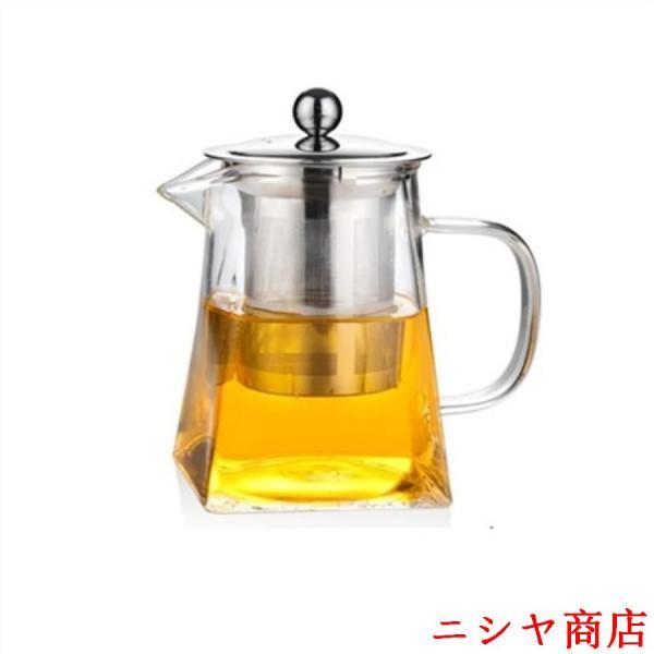 【透明?見た目が美しい】透明なガラスなので、お茶と茶葉の美しい色合いをよく感じることが可能です。香りや味ではなく、よりスッキリ、シャープな雰囲気を醸し出し、優雅なお茶会を楽しめる。【電子レンジにも対応する】電子レンジでもご使用いただけます（...