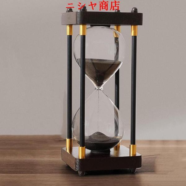 ?【素材】砂時計は、高品質の透明ホウケイ酸ガラスと細かい砂でできています。各砂時計にはスタイリッシュな木製ブラケットも含まれており、角は細かく磨かれ、手に怪我はありません。四隅のサポートロッドはしっかりしていて安定しています。装飾的な砂時計...
