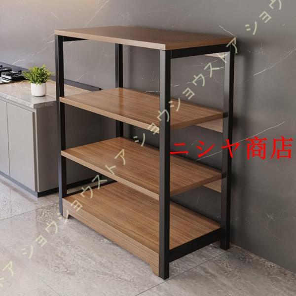 ★スペースを取らずにたっぷり収納 3段/4段オープンラックの登場。炊飯器やレンジ、オーブンなどのキッチン家電類、食器、食材をひとまとめに収納して、効率的にキッチンをお使いいただけるキッチンラックです。★側面?背面の無いレンジラックは視界を遮...