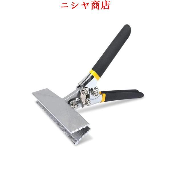 1，アルミ板や銅板など板金を手軽に折り曲げるためのハンドシーマープライヤーです。2，ロックを掛けると、ハンドルを固定できるので、高いクランプ力を継続。工夫次第でコの字曲げから段曲げなど様々な加工が可能です。3，本体は丈夫なクロムバナジウム合...