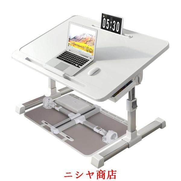 【基本仕様&amp;amp;amp;高品質素材】本体サイズ：幅60×奥行40×高さ27?40cm 折りたたんだ厚み：約7cm 重量：約2.8kg 耐荷重：40kg カラー：ブラック 素材：天板は上質なHDF木材を厳選して作られており、しっか...