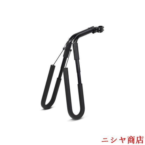 COLOR＆MATERIALS：バイクラックは黒で頑丈なアルミ製で、錆びたり腐食したりしません。取り付けが簡単：シートポストに固定するだけです（ハードウェアと説明書が含まれています）。FIT：25mmから32mmの丸いシートポストを備えたす...