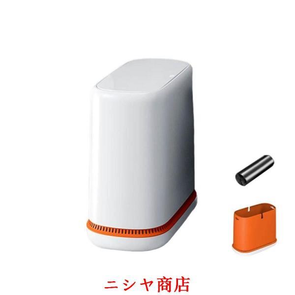 【ふた付き ゴミ箱】ふた付き長方形のゴミ箱、ふたのボタンを押すだけで開閉します。フタは密閉されており、臭いの逃げを効果的に防ぐことができます、夏の高温による嫌な臭いを避けてください。さらに、見苦しいビニール袋や見苦しいゴミを隠して、整頓され...