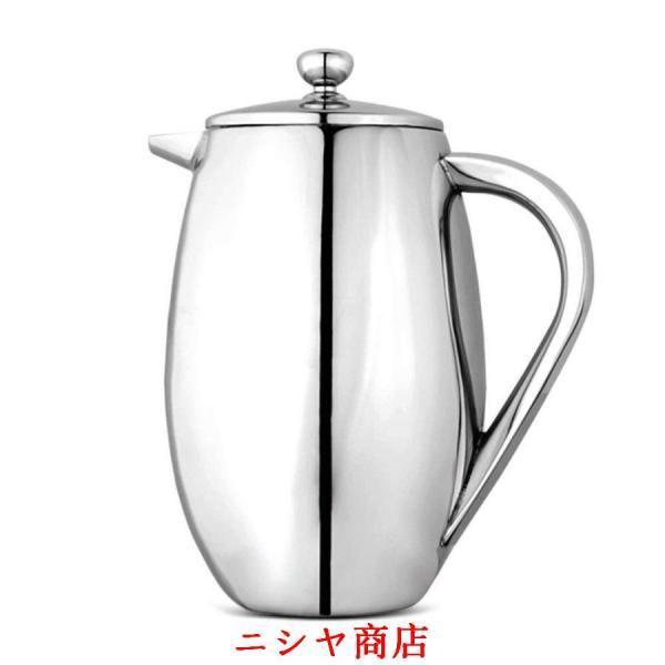 快適なグリップのための滑らかなハンドル、中空のデザインは火傷を防ぎます。簡単に掃除できる取り外し可能なフィルター、交換も可能です。コーヒーのスムーズな流れのためのアーク口、そしてプルポールも非常に滑らかです。高密度の3Dフィルターは、コーヒ...