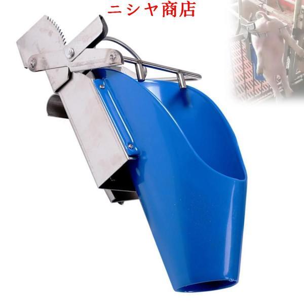 【高効率】：この子豚去勢ラックは、作業効率が高く、操作が簡単で、便利で速く、掃除が簡単です。 国内外の市場で非常に人気があります。 養殖だけでなく家庭用にも最適です。【適応タイプ】：Sサイズ：32*14.5*6cm、20日未満使用；Lサイズ...