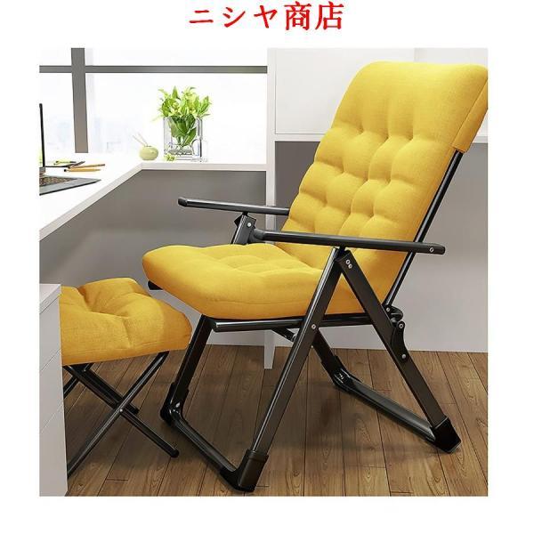 90°から170°までの9つのレベルの調節可能なソファチェアは、あなたに合った角度を見つけます、広い椅子の表面、長時間座った後も疲れません折りたたみ式キャンプチェア大胆で寛大な四角いチューブ、40MMの極太で寛大な四角いチューブ、黒いつや消...