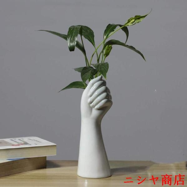 ??素材：セラミックス??シンプルに精巧なデザイン、エレガントな外形で、この花器はお花を引き立てます。園芸愛好者たちに大人気！??優れた品質：強度を兼ね備え、環境に優しいの高硼珪ガラスを採用し、輝しい透明感あふれる。??リビングルームに、和...