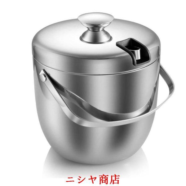 【ステンレス鋼素材】アイスバケツは二重壁の304ステンレススチール製で、高品質の断熱材で氷を長時間凍らせることができます。研磨られたステンレス製材質なので、外壁に指紋防止、腐食に耐え、錆びにくく、洗いやすいです。【優れた実用性】ワインやシャ...