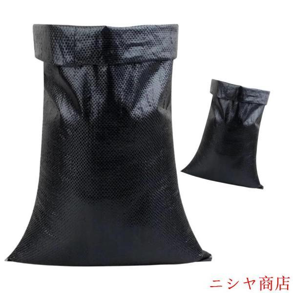 【ブラックとUVカット】：この 土のう袋 はブラックでUVカット機能があります。紫外線によるダメージを軽減し、屋外での長期使用に耐える耐久性を高めます。【耐久性と耐老化性】: 土のう袋 は厚いポリエチレン (PE) で作られています。強くて...