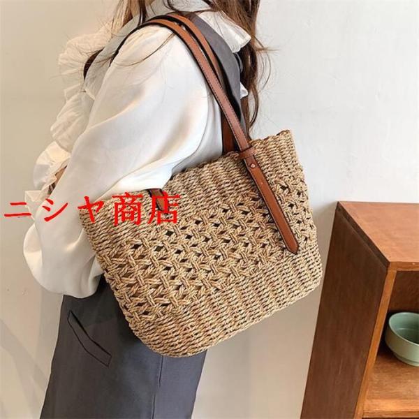 ■素材：ポリエステル/分類外繊維（紙）■カラー：ベージュ、ブラウン■サイズ：縦21cm×横25cm×マチ14cm（約）■店頭及び屋外での撮影画像は、光の当たり具合で色味が違って見える場合があります。■商品の素材や測り方によって、若干の誤差が...