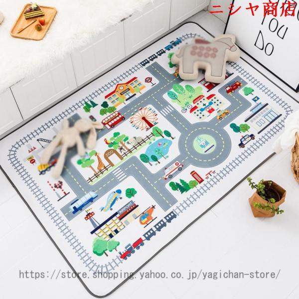大人気！楽しく遊べるキッズラグ、男の子が大好きなデザイン！お部屋に敷けば、そこはお子様だけの特別空間?さらに夢中になって遊ぶお子様の横で、パパもママも自由な時間ができ、家事にも専念できること間違いなしですね。****************...