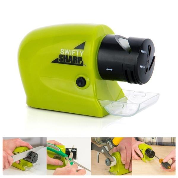 包丁やナイフなどを手軽に素早く砥ぐ事が出来る、コンパクトな多目的シャープナーです。ボタンを押すと高速回転するセラミック砥石に刃面を軽く当てるだけで、誰でも簡単に研磨を行えます。電池式のポータブルサイズですので、どこにでも気軽に持ち出してお使...
