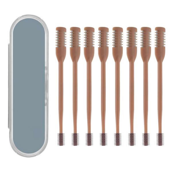 商品特徴：身だしなみを整えることに役立つ鼻毛カッター8本セット。鼻腔内に商品を入れて、回転させるだけで簡単に鼻毛をカットできます。広範囲を一度にカットできるので短時間で処理可能。カッター部分は皮膚に当たらない構造で安全に使用できます。また毛...