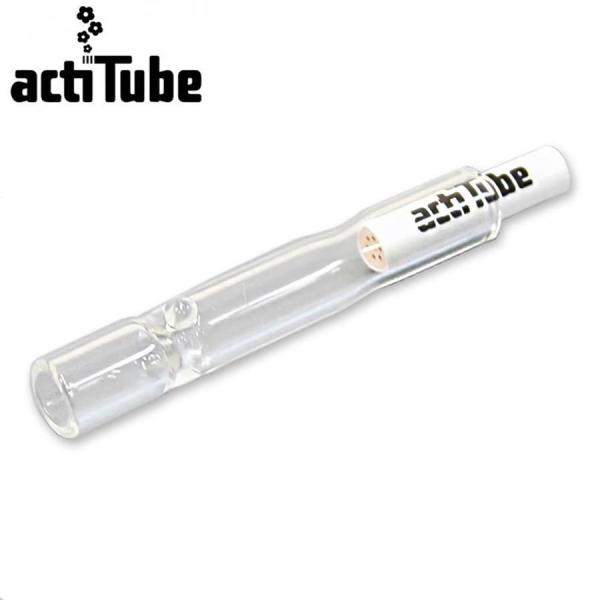 Tuneフィルター（actitube）対応のガラス製パイプです。Tuneフィルター/活性炭フィルターは 有害物質をフィルター内にある活性炭に吸着させ、喫煙時に発生するタールやニコチンを炭が吸着して除去します。シャグや刻み煙草を、お手軽に１回...