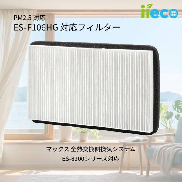 ●商品について花粉やPM2.5・黄砂などの微細粒子を95%以上カットする高性能フィルターです。※内部フィルター ( VO105 スペアフィルター ) と入れ替えてご使用ください。【対応純正品仕様】●MAX(マックス)　型番:ESF106HG...