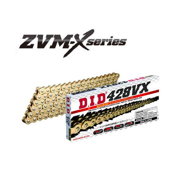 | 商品詳細メーカー：D.I.D/ダイドー商品名：DID 428VX-128LJAN： 4525516378291カラー：ゴールドリンク数：128ジョイント：FJ（クリップ）タイプ価格：￥18,022（税込）｜おすすめポイント●軽快な走りを...
