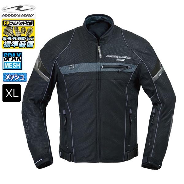 カラー: スラッシュ-ブラックサイズ: XL| 商品詳細メーカー: ラフ&amp;ロード/Rough and Road商品名: RR7346 フルメッシュジャケットFP品番: RR7346SS-BK5メーカー定価: 21,300円(税別)M...