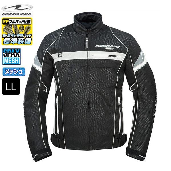 カラー: スラッシュ-ブラックxホワイトサイズ: LL| 商品詳細メーカー: ラフ&amp;ロード/Rough and Road商品名: RR7346 フルメッシュジャケットFP品番: RR7346SS-BKWH4メーカー定価: 21,30...